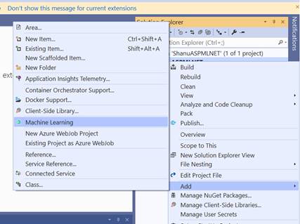 Getting Started with ML.NET Model Builder for Using in ASP.NET Core